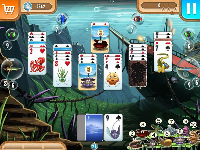 Atlantic Quest Solitaire - Free PC Games at Download-Free-Games.com