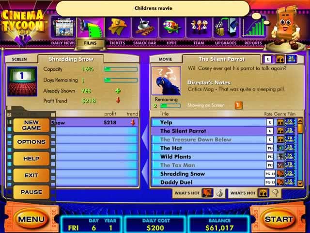 Cinema Tycoon Game Review - Download and Play Free Version!