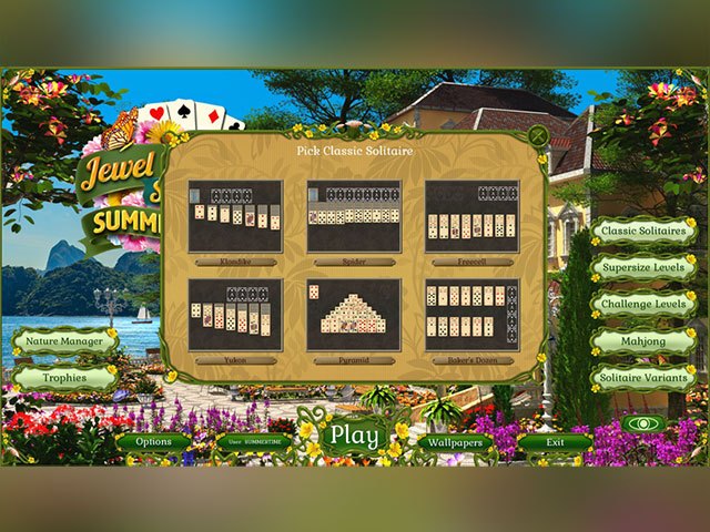 Jewel Match Solitaire Summertime Game - Download and Play Free Version!