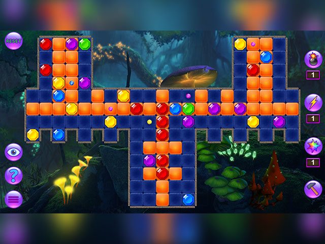 Destroy tiles by swapping adjacent jewels to progress in this jewel ...